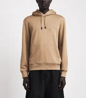 Isaia Embossed Logo Hoodie