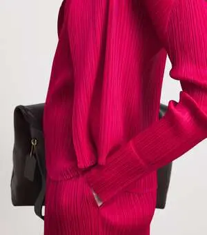 Issey Miyake Textured Cardigan - Pink