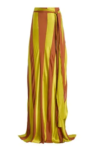 ZANKOV Evy Silk Maxi Skirt - Multi
