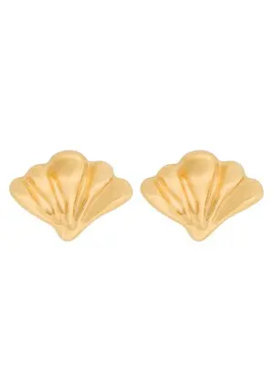 Chloé Shell Motif Earrings - Gold