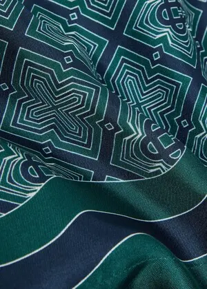 Casablanca Radiating Logo-monogram Silk Shorts