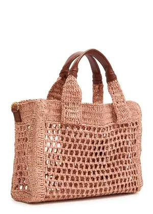 Chloé Banana Mini Raffia Tote - Natural