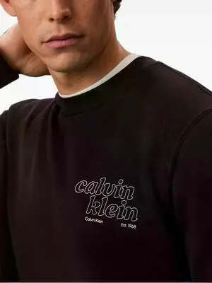 Calvin Klein Print Sweatshirt - Black
