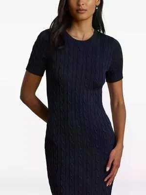 Ralph Lauren Cable-knit Short-sleeve Mini Dress