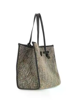 MARCELLA CLUB Bouclé-effect Tote Bag - Neutrals
