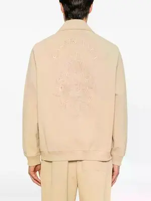 Casablanca Embroidered Raglan-sleeve Polo Shirt - Neutrals
