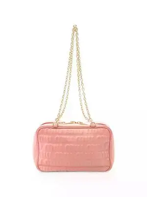 Miu Miu Embossed Logo Shoulder Bag - Pink