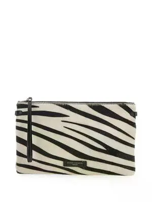 GIANNI CHIARINI Hermy Zebra-print Clutch Bag
