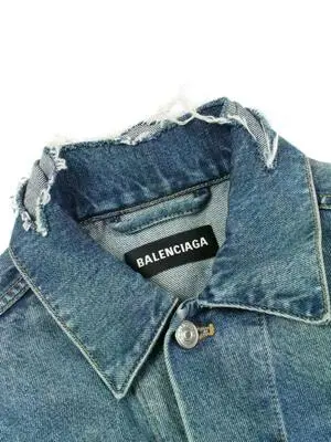 Balenciaga 2010s Campaign Logo Denim Jacket