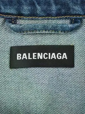 Balenciaga 2010s Campaign Logo Denim Jacket