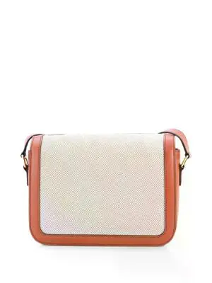 Celine Triomphe Shoulder Bag In Canvas And Leather