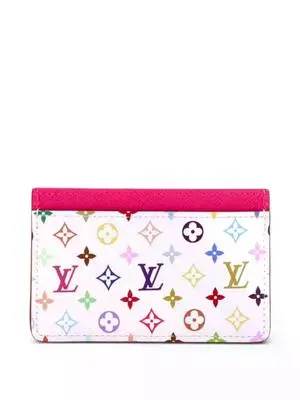LOUIS VUITTON X Takashi Murakami Monogram Multicolor With Leather Card Holder