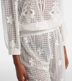 Melissa Odabash Tully Crochet Cotton-blend Jumpsuit - White