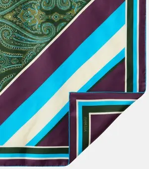 ALEMAIS Joni Printed Silk Twill Scarf