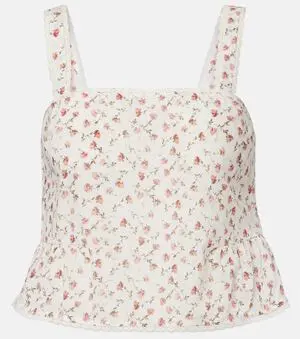 Posse Charlotte Floral Cotton Top - Multicoloured