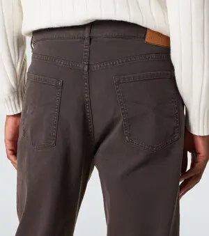 Brunello Cucinelli Mid-rise Straight Jeans - Brown