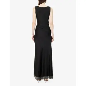 Rabanne Jersey Maxi Dress With Chainmail Trims