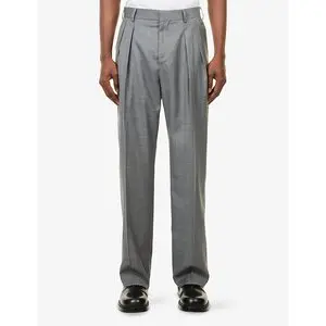 Paul Smith Pleated Straight-leg Wool Trousers