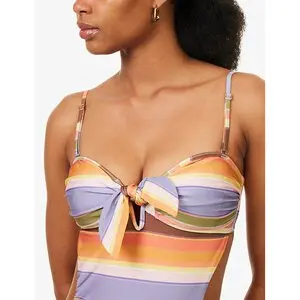 Zimmermann Solstice Scarf Tie Swimsuit - Multi