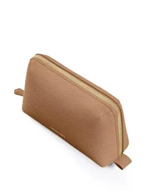 MAISON DE SABRE Pebbled Leather Pouch - Neutrals