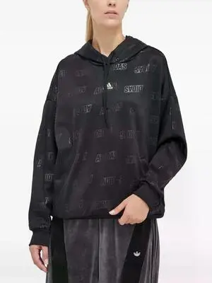 Adidas All-over Logo Print Hoodie