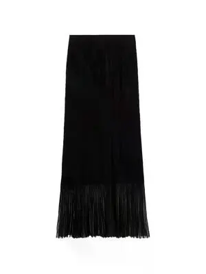 Claudie Pierlot Pleated Knitted Maxi Skirt