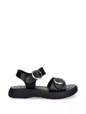 Fly London Buckle-fastening Leather Sandals - Black