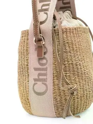 Chloé Woody Small Bucket Bag - Neutrals