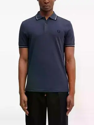 Fred Perry Contrast-trim Logo Polo Shirt
