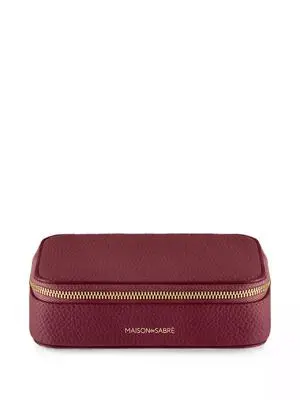 MAISON DE SABRE Logo-detail Jewellery Case - Red