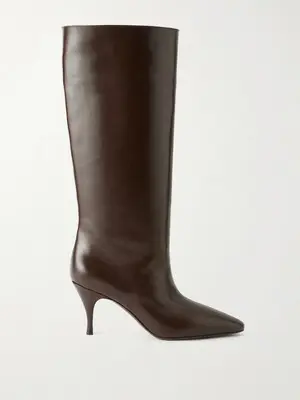 HERBERT LEVINE Two Faced Colour-block Leather Knee-high Boots - Multi