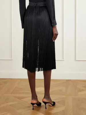 Dolce & Gabbana Fringed Midi Skirt