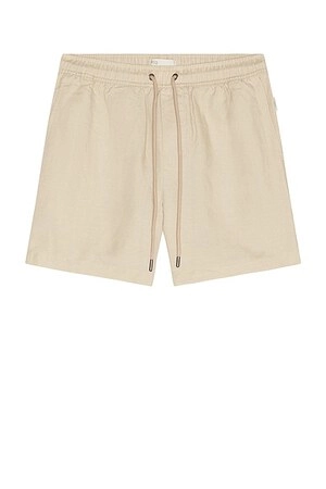 Onia Air Linen Pull On Short 6 - Dune
