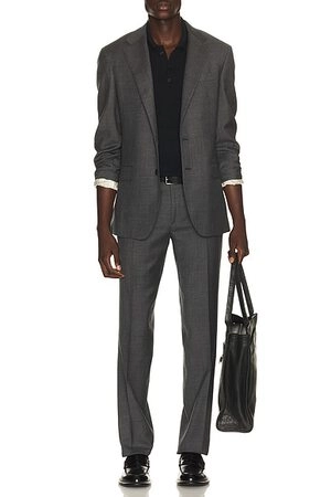 Polo Ralph Lauren 2-button Single Breasted Sharkskin 2-piece Suit - Medium Grey Multi