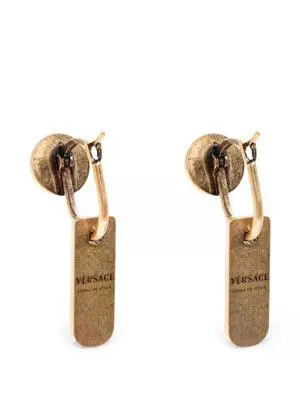 Versace Medusa Plaque Drop Earrings