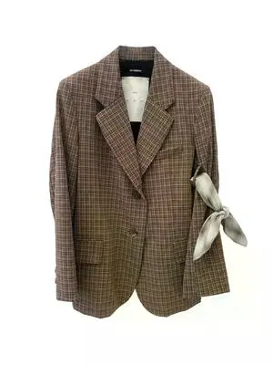 SONG FOR THE MUTE Check-pattern Blazer