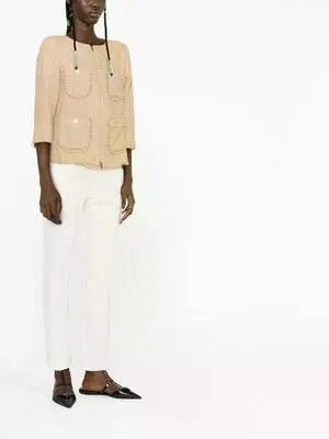 Herno Zip-up Tweed Jacket