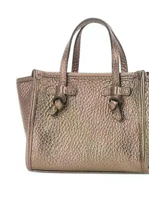 GIANNI CHIARINI Small Miss Marcella Leather Tote Bag - Brown