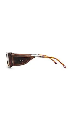 DIESEL® Rectangle Sunglasses - Brown
