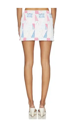 LoveShackFancy Arwen Patchwork Swim Skirt