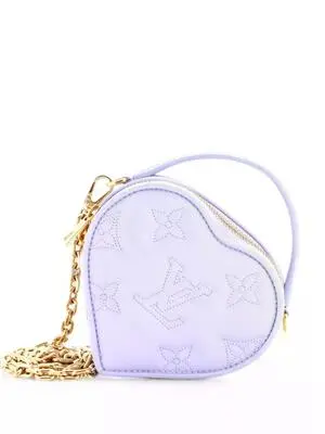 LOUIS VUITTON Pop My Heart Pouch Bag Bubblegram Leather Crossbody Bag - Purple