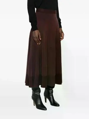 SERGIO MORETTI FIRENZE Fine-knit Flared Skirt