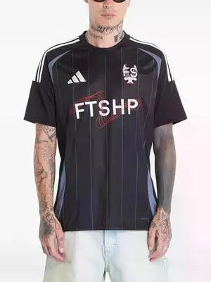 Adidas X Footshop Euro 96 Pinstripe T-shirt - Black