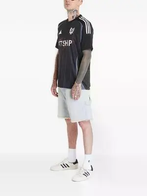 Adidas X Footshop Euro 96 Pinstripe T-shirt - Black