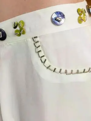 SIEDRES Embellished Wide-leg Trousers