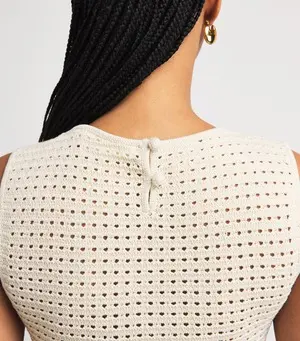 Zimmermann Indra Crochet Fringe Tank Top