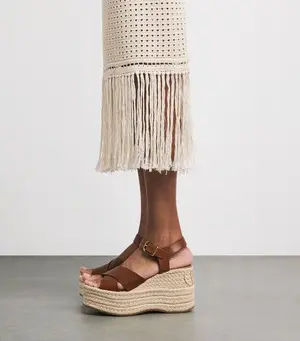 Zimmermann Indra Crochet Midi Skirt With Fringe
