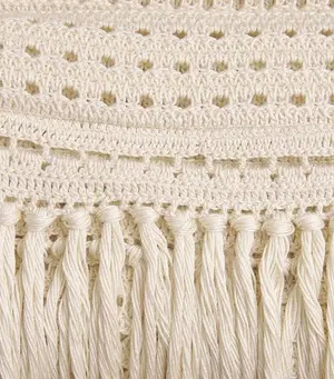 Zimmermann Indra Crochet Midi Skirt With Fringe