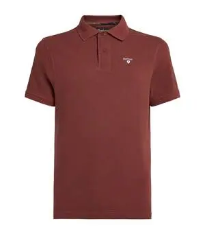 Barbour Cotton Piqué Polo Shirt - Brown