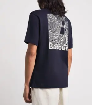 Barbour Cotton Logo T-shirt - Navy